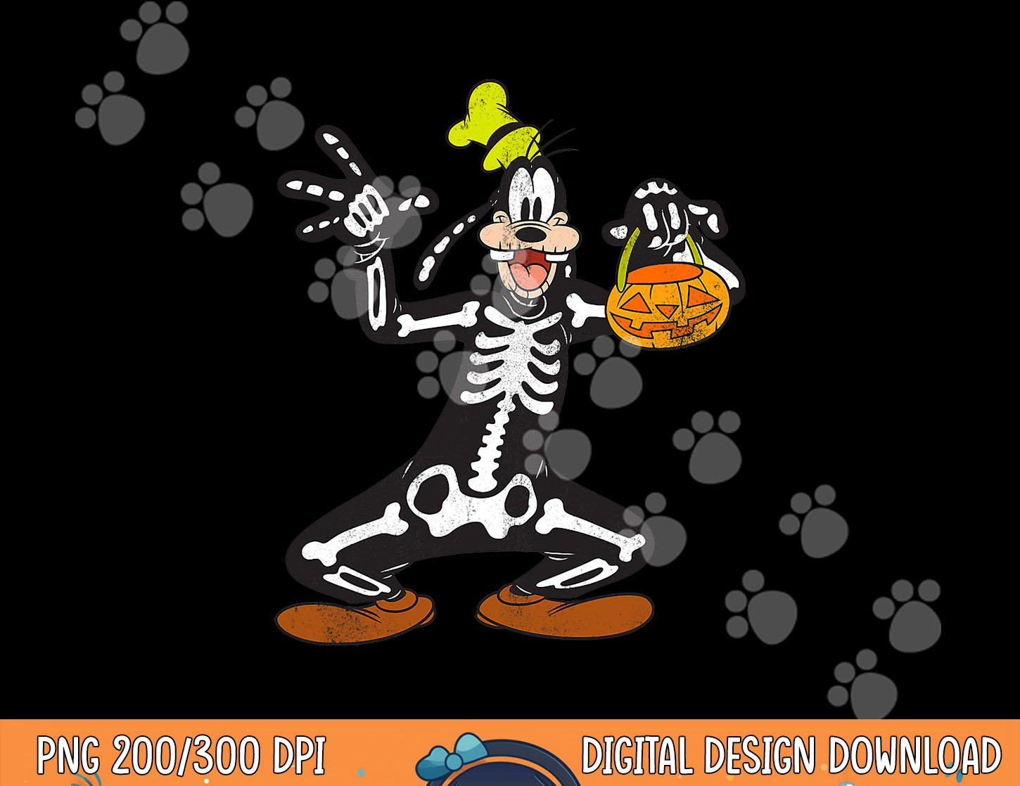 Disney Goofy Skeleton Halloween png,sublimation copy | Inspire Uplift