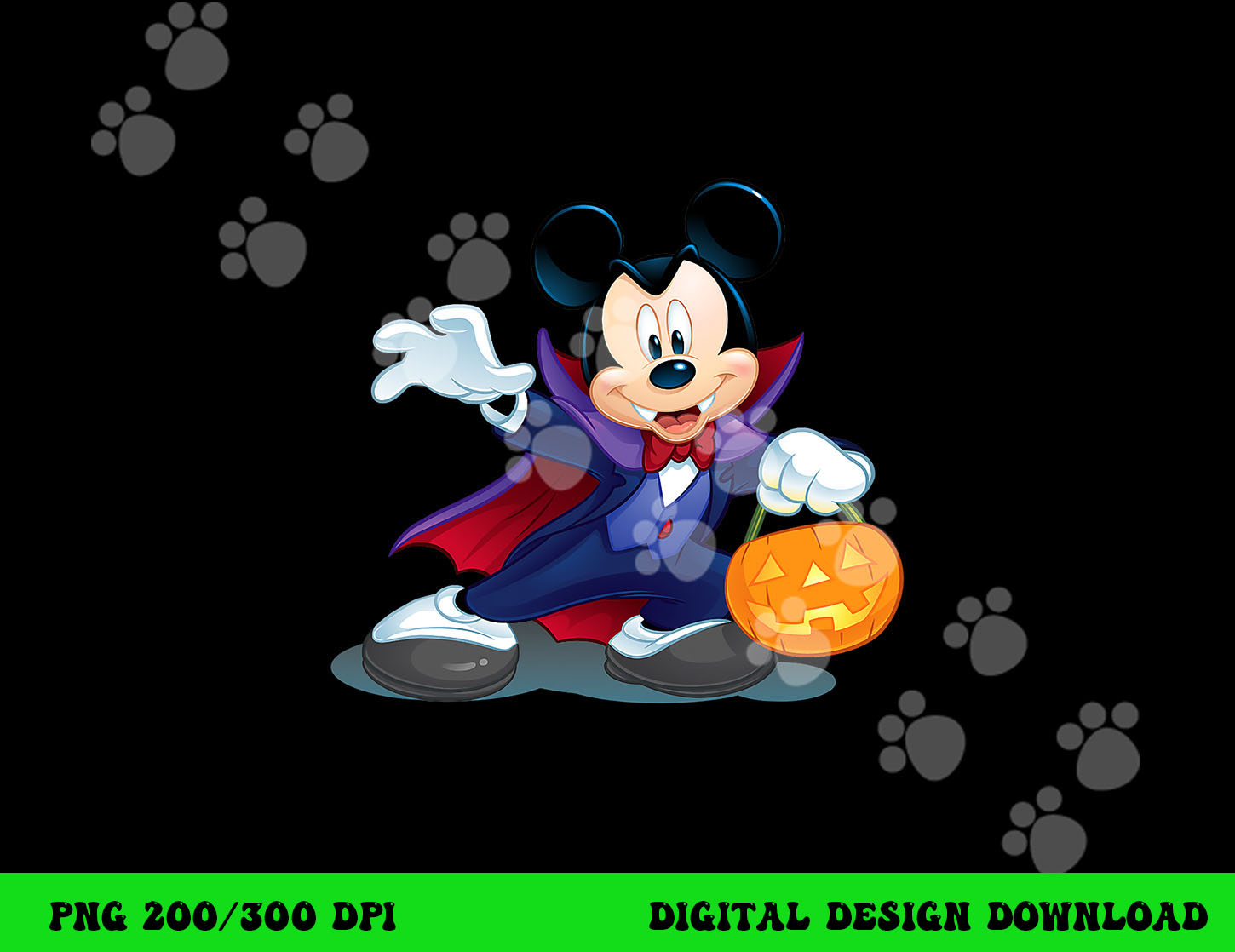Disney Halloween Mickey Mouse Vampire png, sublimation copy | Inspire ...