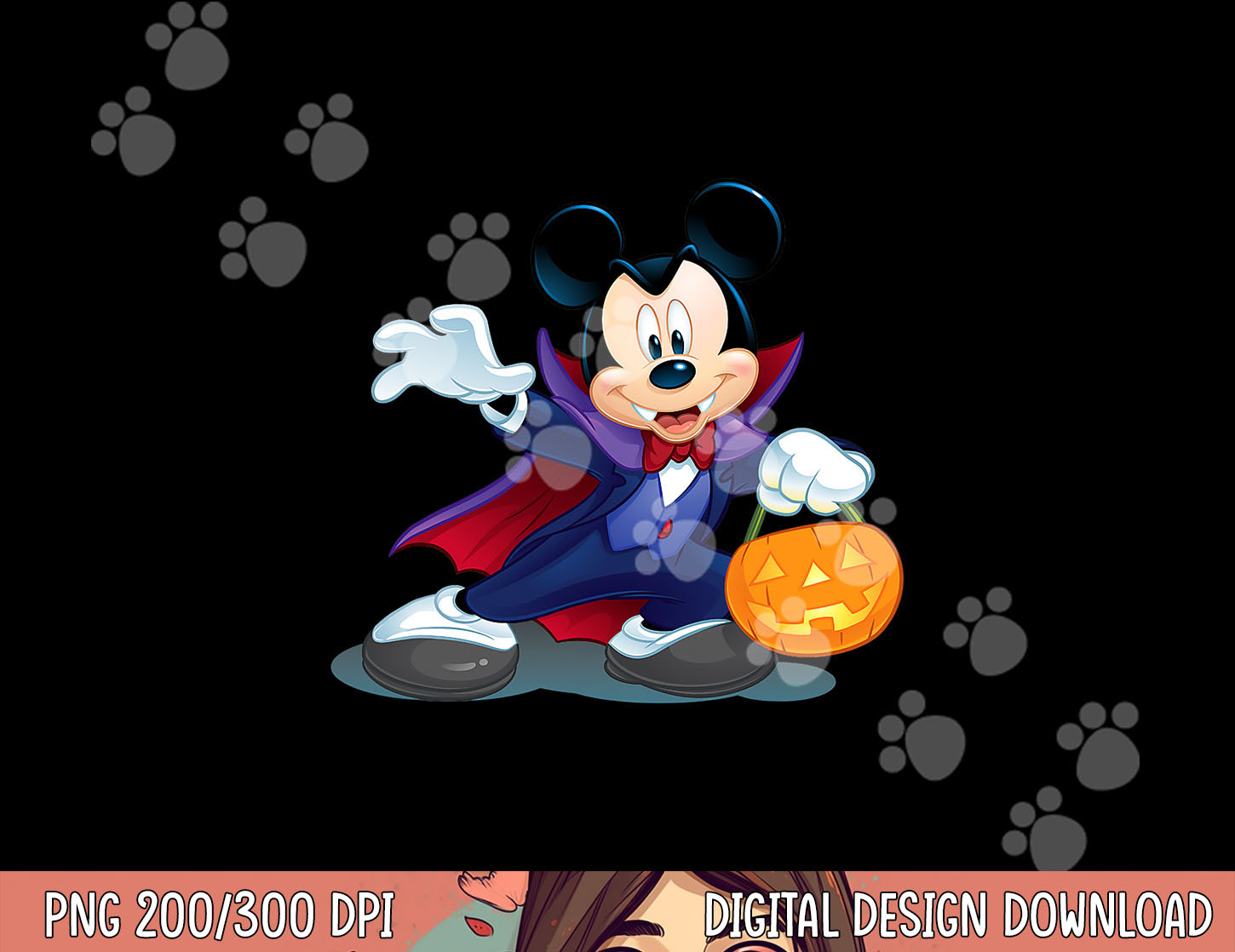Disney Halloween Mickey Mouse Vampire png, sublimation copy | Inspire ...