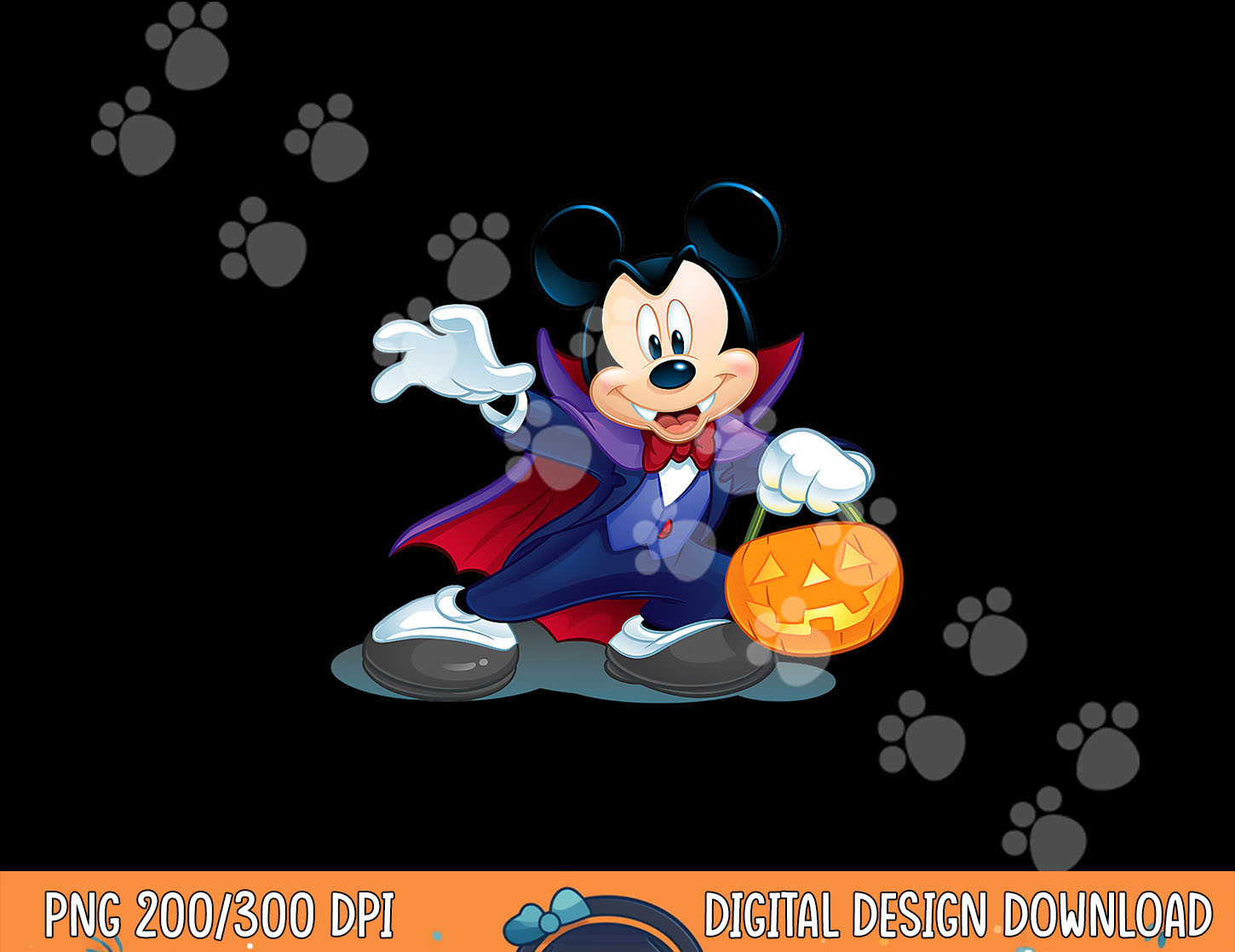Disney Halloween Mickey Mouse Vampire png, sublimation copy | Inspire ...