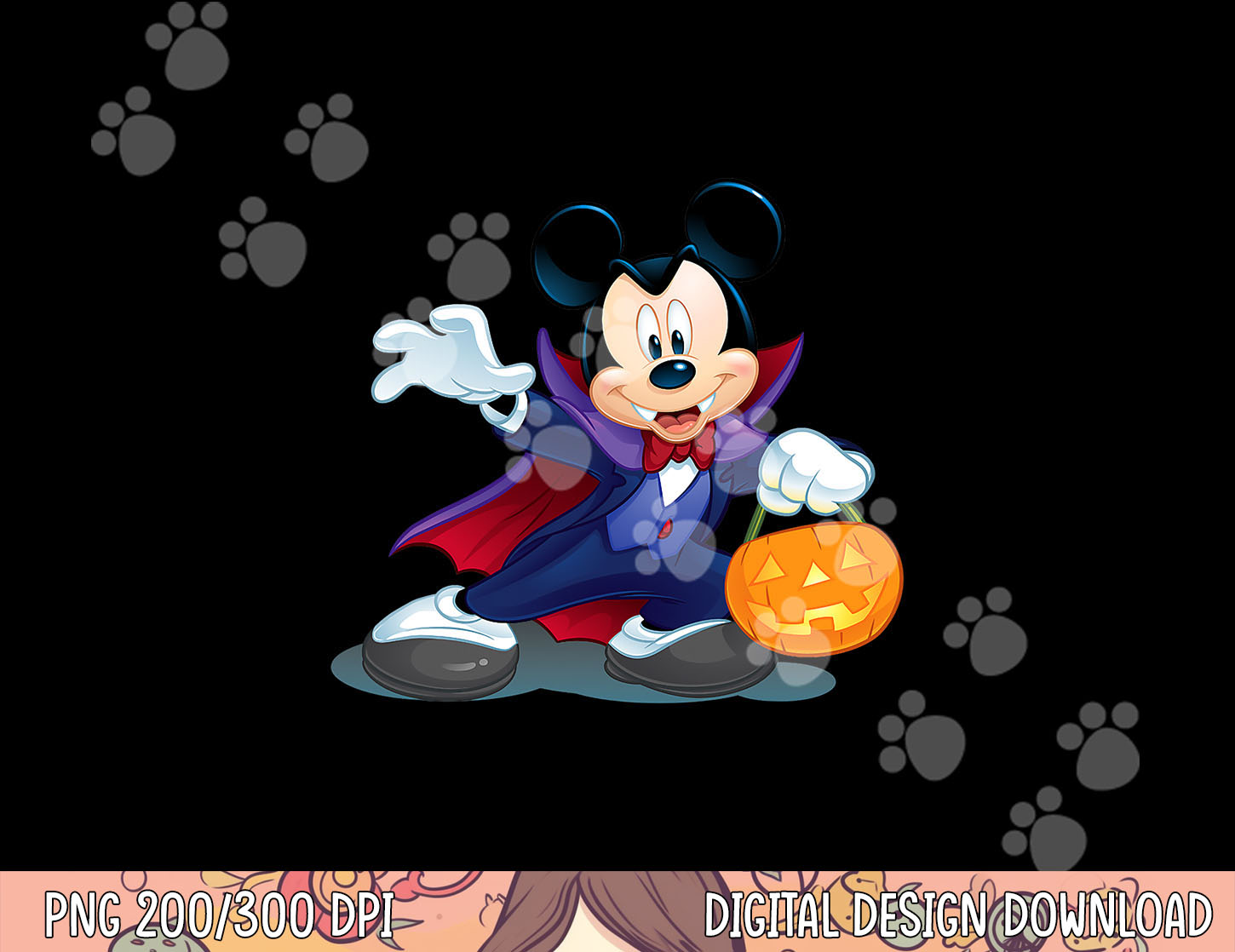 Disney Halloween Mickey Mouse Vampire png, sublimation copy - Inspire ...