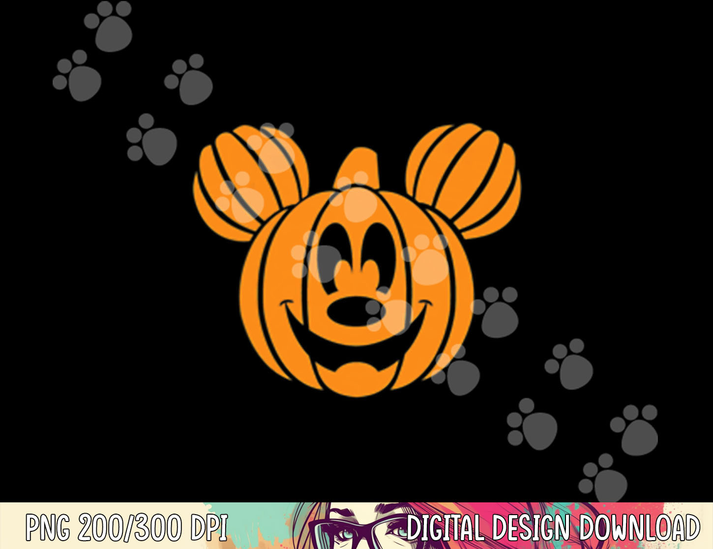 Disney Halloween Mickey Pumpkin Head png, sublimation copy | Inspire Uplift