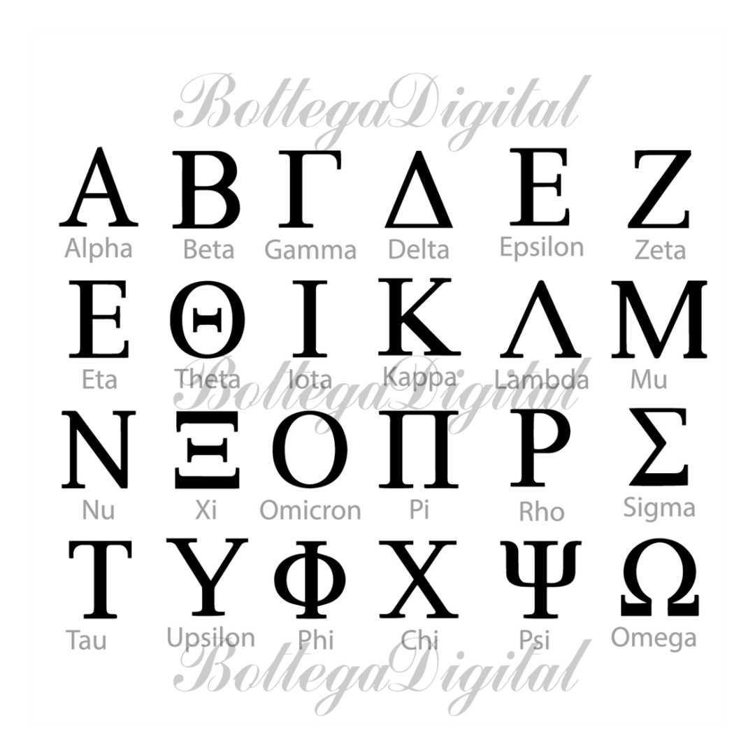 Greek Alphabet SVG, Sorority Letters svg, Greek Letters svg, | Inspire ...