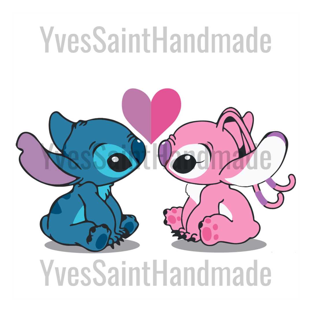 Stitch and Angel SVG, Stitch And Girlfriend SVG, Stitch SVG, - Inspire ...