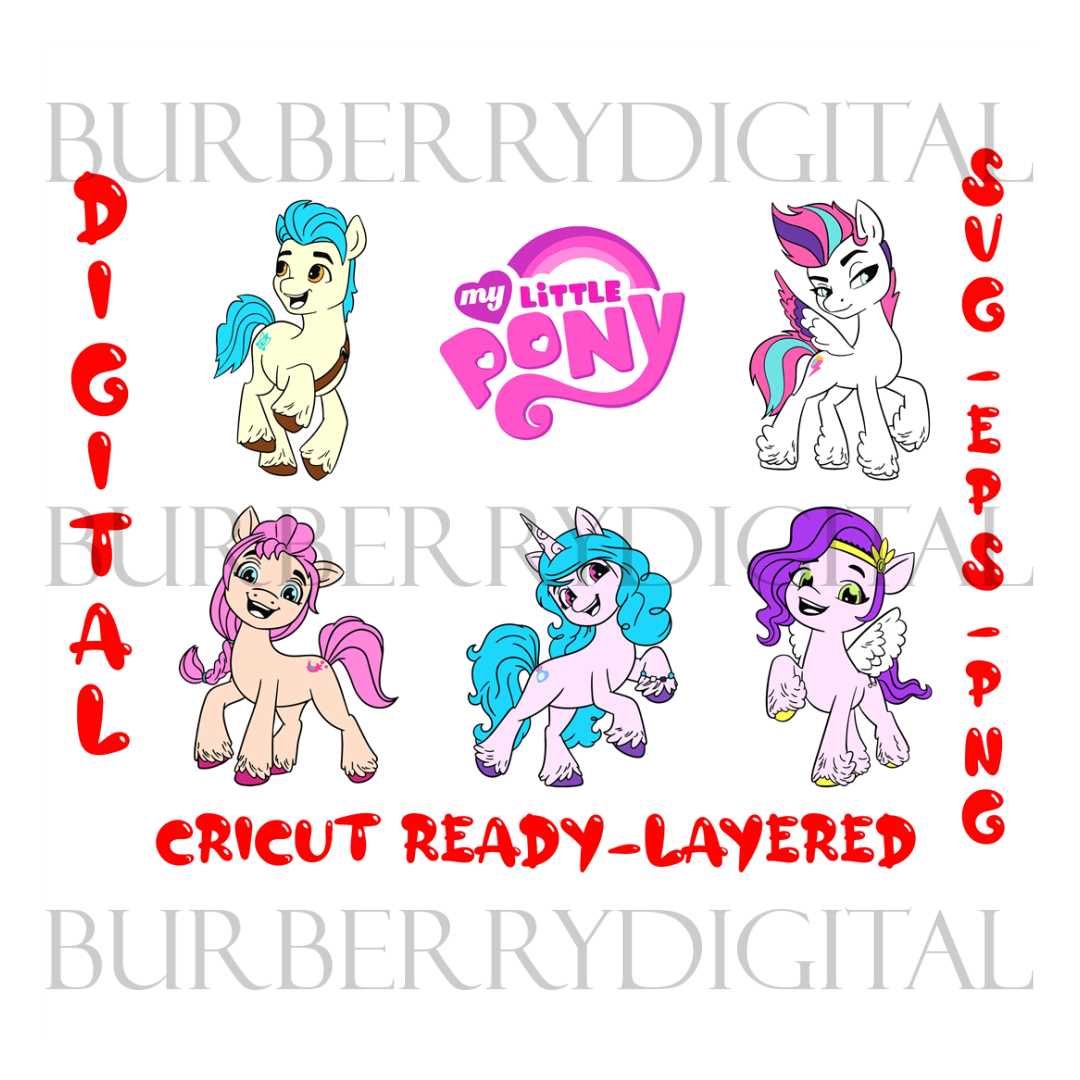 My Little Pony Bundle Svg, My Little Pony Svg, Unicorn Svg - Inspire Uplift