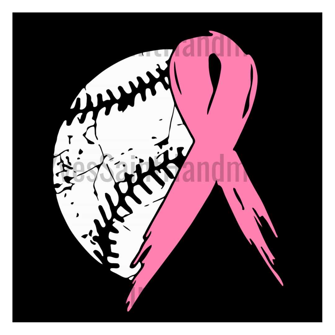 Baseball Tackle Breast Cancer Svg, Awareness Cancer Svg - Inspire Uplift