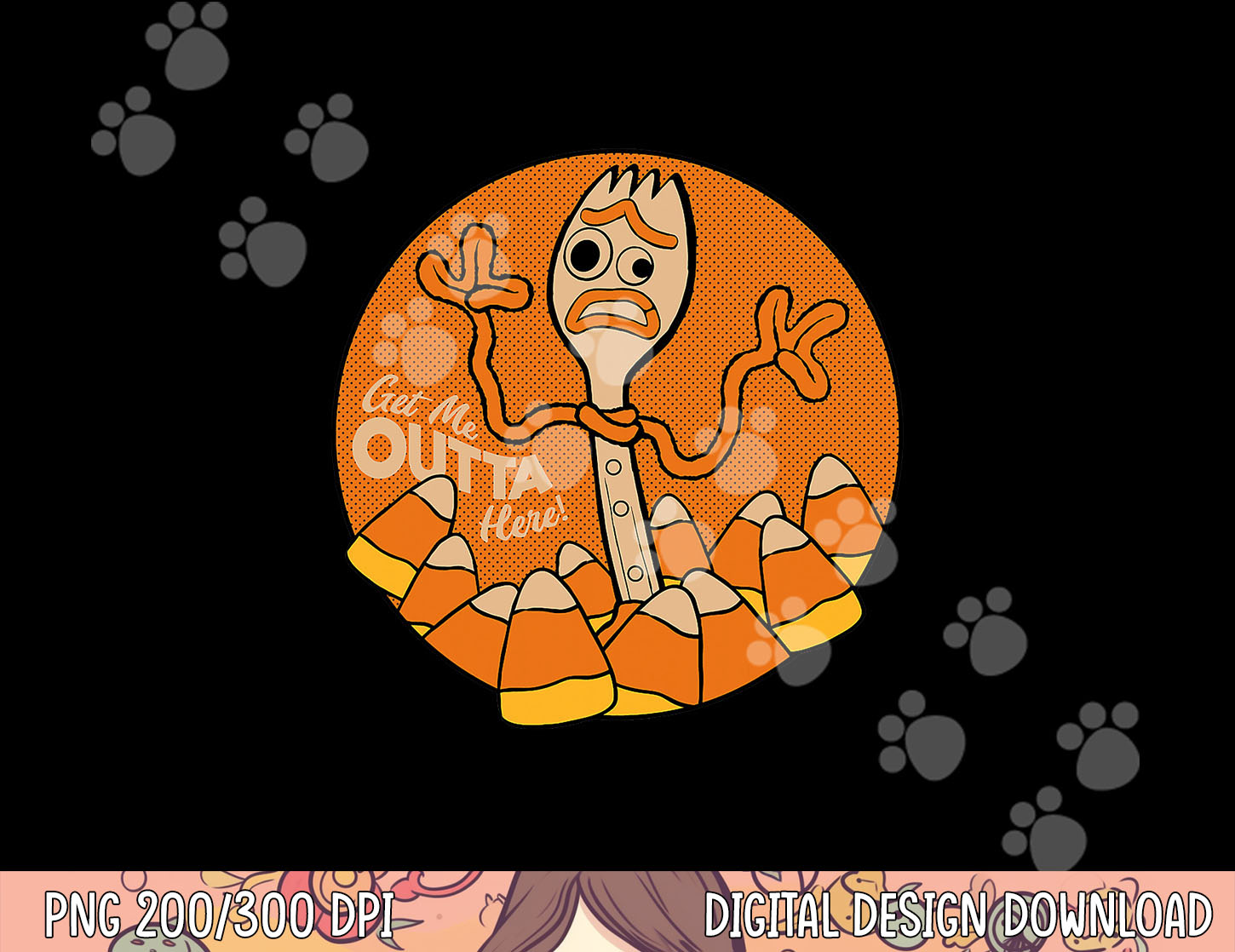 Disney PIXAR Toy Story 4 Forky Get Me Outta Here Halloween | Inspire Uplift