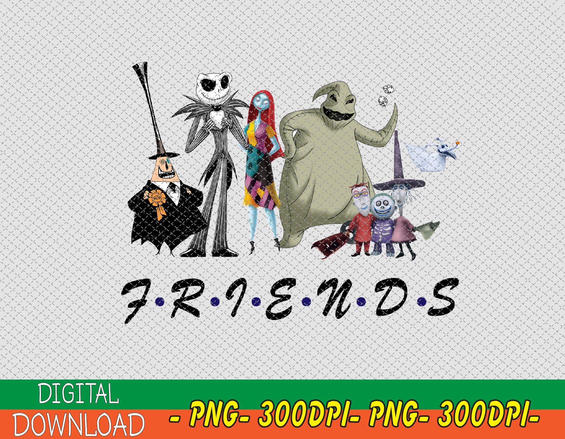 Sublimation Transfer Ready to Press Nightmare Friends | Inspire Uplift