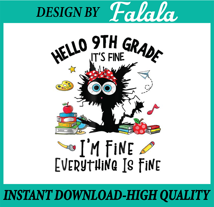 Hello 9th Grade Png, First Day Of School Png, Back To School - Inspire ...