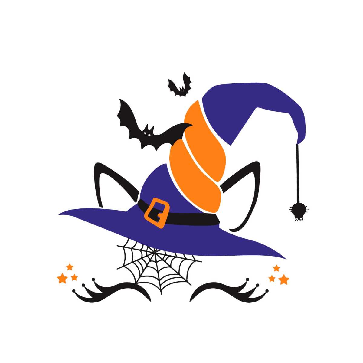Cute Unicorn Witch Halloween Svg Happy Halloween Vector Svg, | Inspire ...