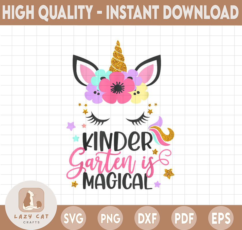Kindergarten Is Magical PNG, Kindergarten PNG, Unicorn PNG, | Inspire ...