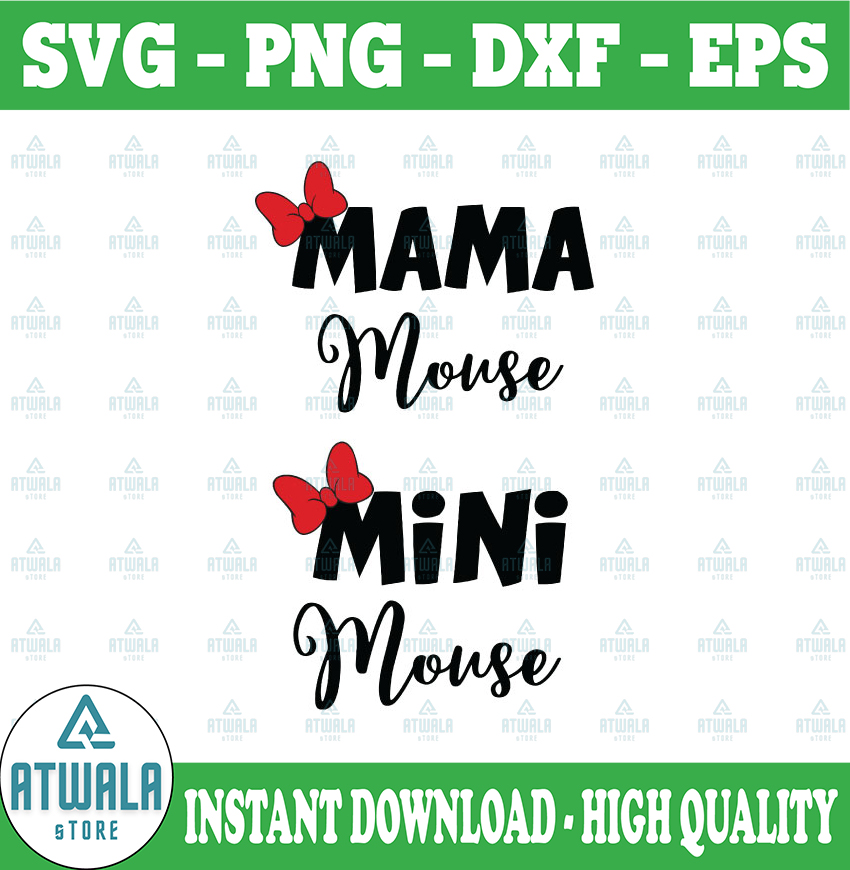 Minnie mouse svg, mama mouse mini mouse svg, clipart, disney | Inspire ...