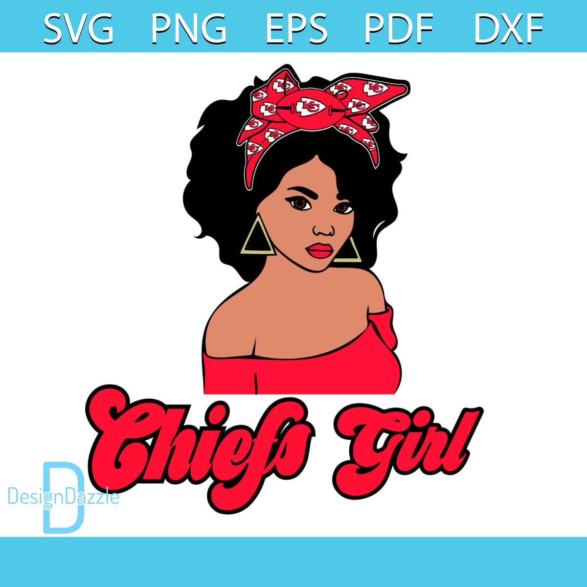 Chiefs Girl Svg, Kansas City Chiefs Football Team Svg, Sport - Inspire ...