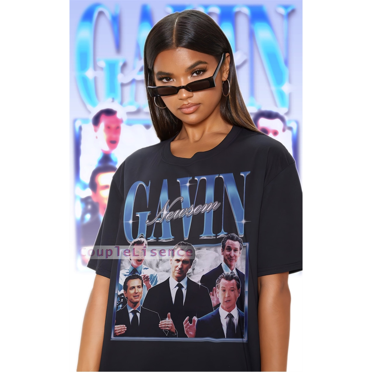RETRO GAVIN NEWSOM Vintage Shirt | Gavin Newsom Homage Tshir | Inspire ...