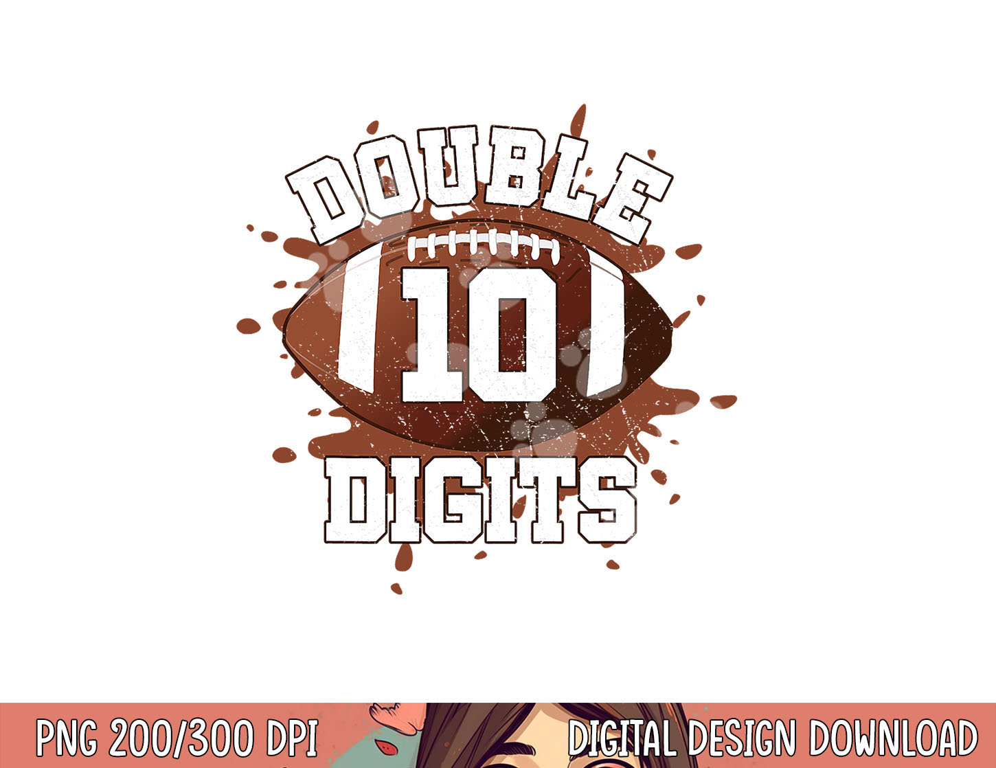 Double Digits Birthday Decorations Boy 10 Football 10th Bday | Inspire ...