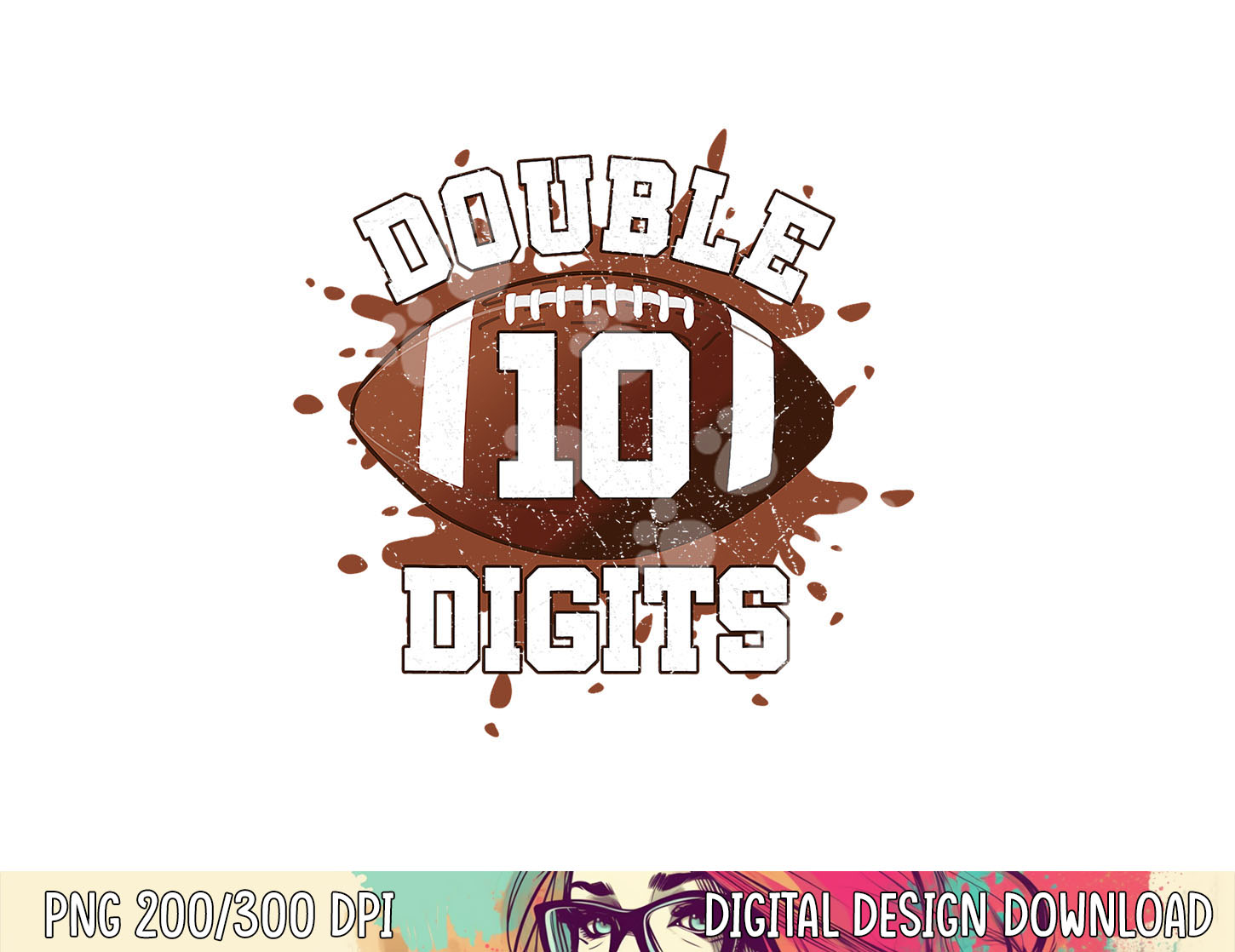 Double Digits Birthday Decorations Boy 10 Football 10th Bday - Inspire ...