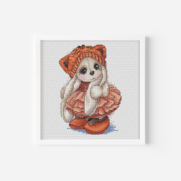 Rabbit Cross Stitch Pattern PDF Instant Download, Bunny Embr | Inspire ...