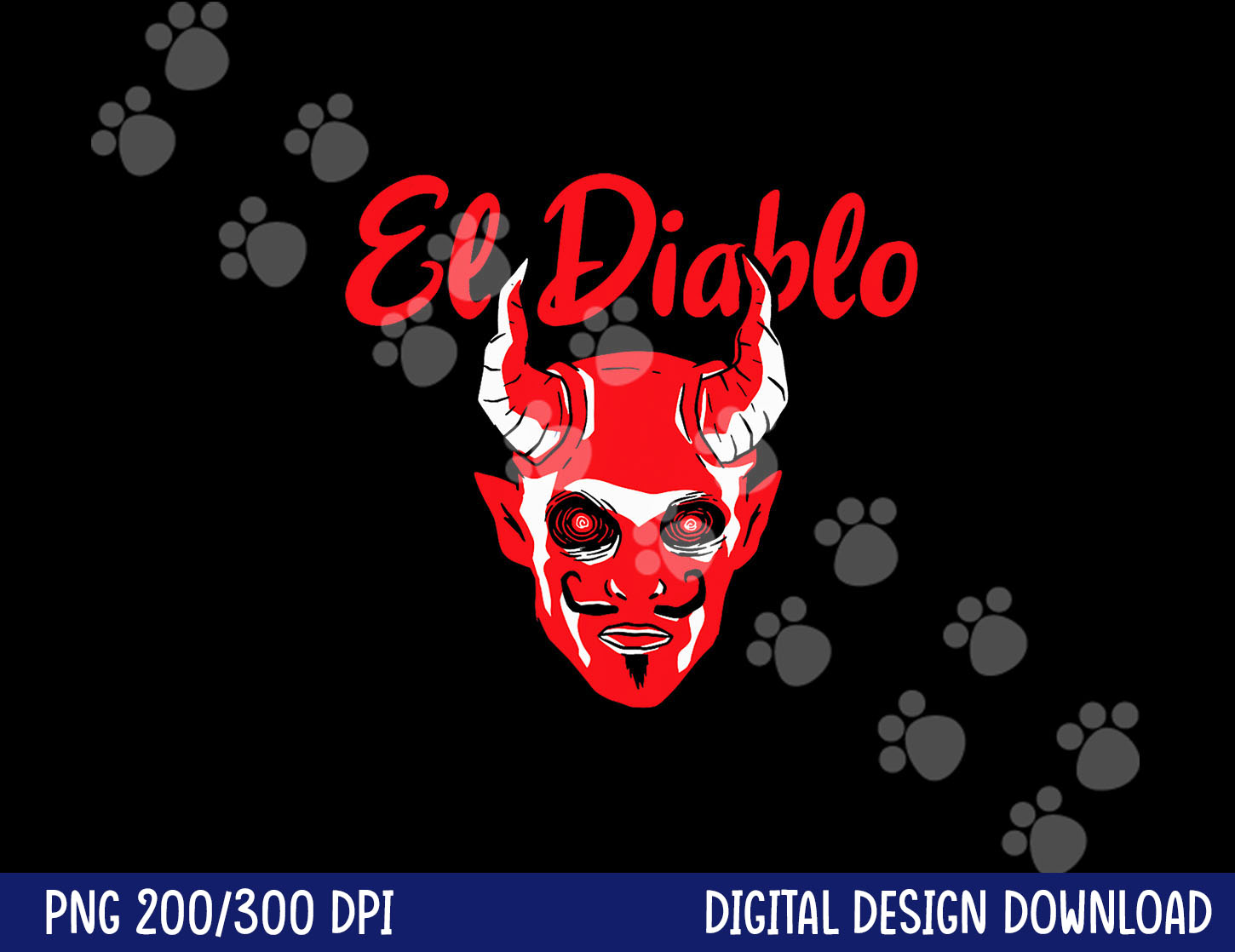 El Diablo Spanish Devil With Wings Spooky Halloween Lucifer | Inspire ...