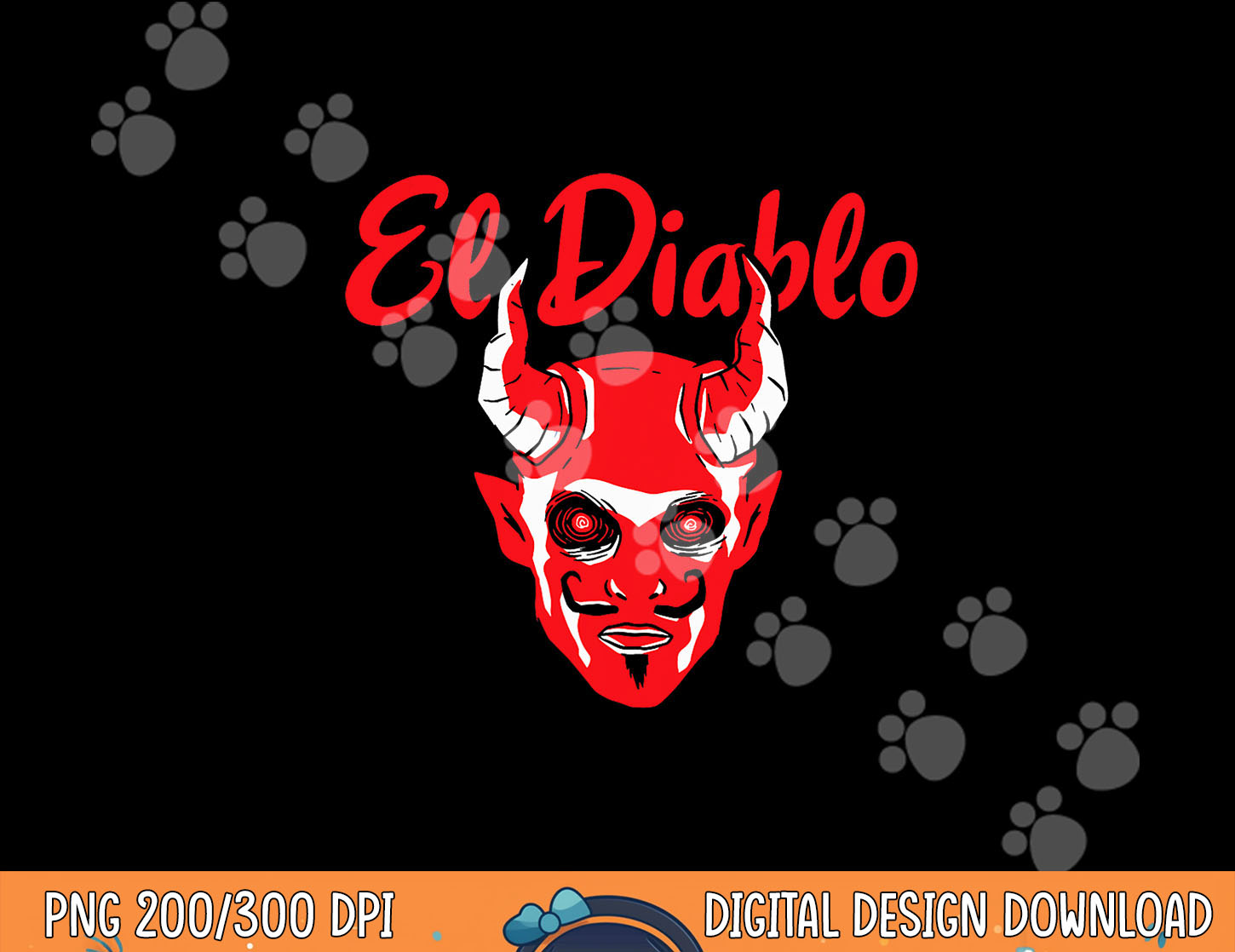 El Diablo Spanish Devil With Wings Spooky Halloween Lucifer | Inspire ...