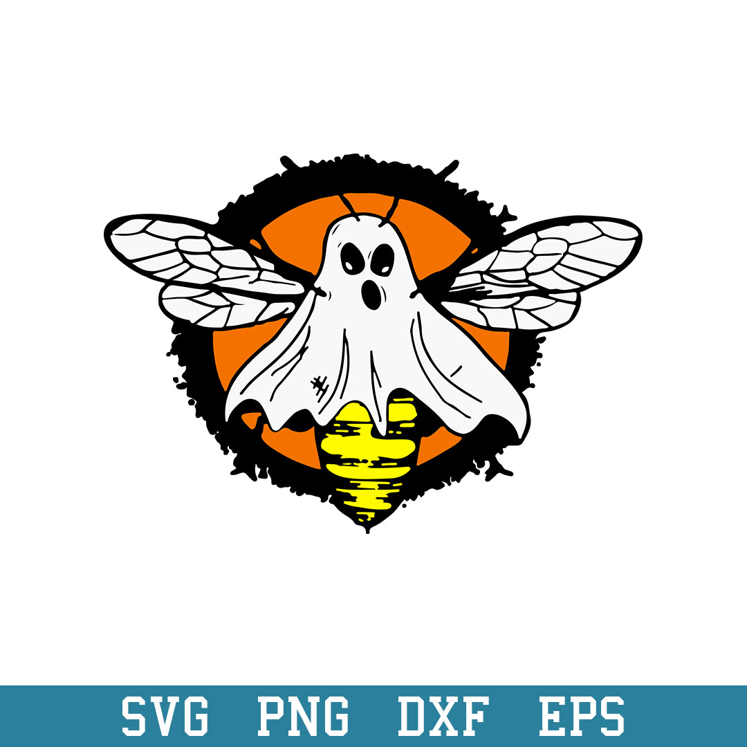 Boo Bee Ghost Spooky Svg, Halloween Svg, Png Dxf Eps Digital | Inspire ...