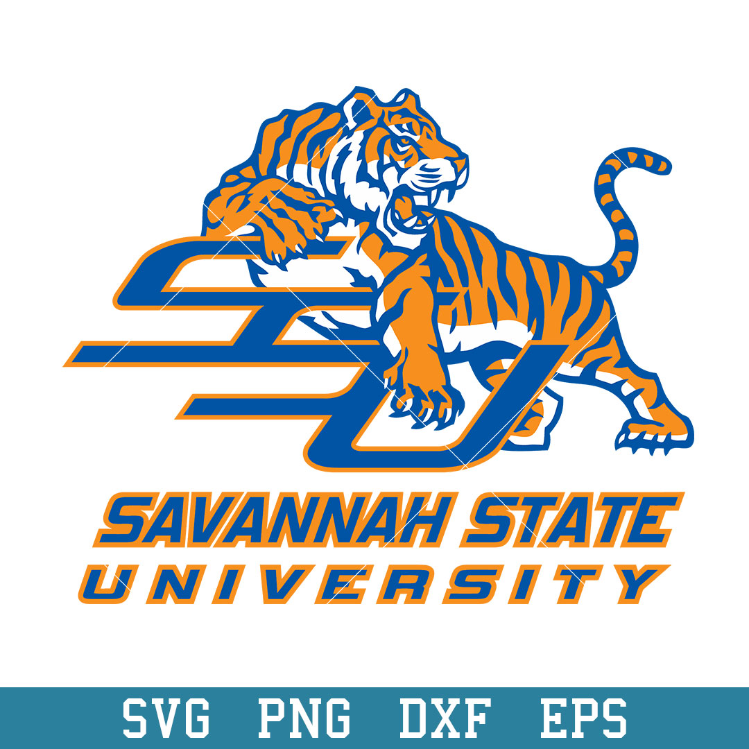Savannah State Tigers Logo Svg, Savannah State Tigers Svg, N | Inspire ...