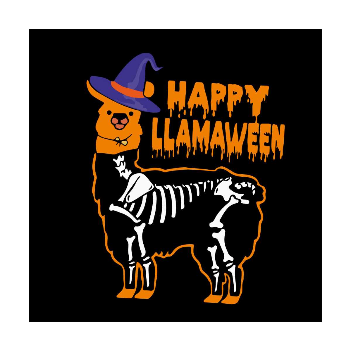 Happy Llamaween Halloween Svg Happy Halloween Vector Svg, Ha | Inspire ...