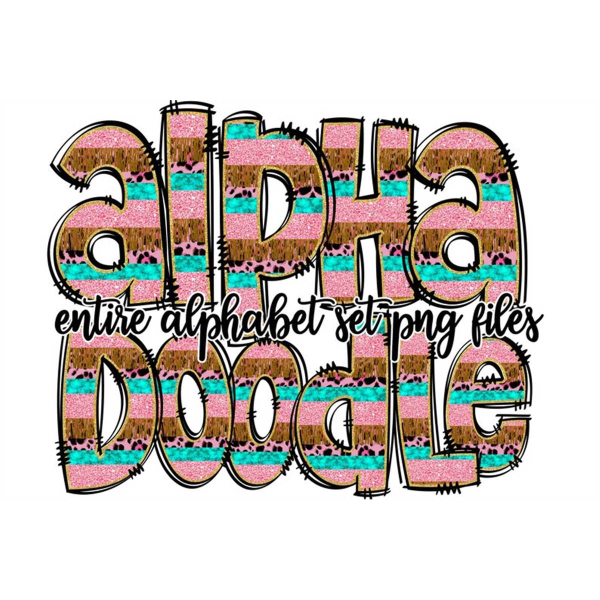 Pink Tassel Alphabet Letters PNG Bundle, Cowgirl Western Doo - Inspire ...