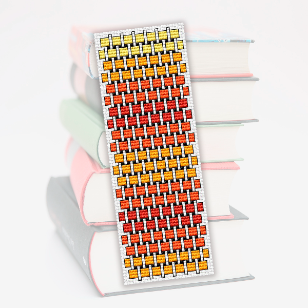 Cross stitch bookmark pattern Geometric, Rattan cross stitch | Inspire ...
