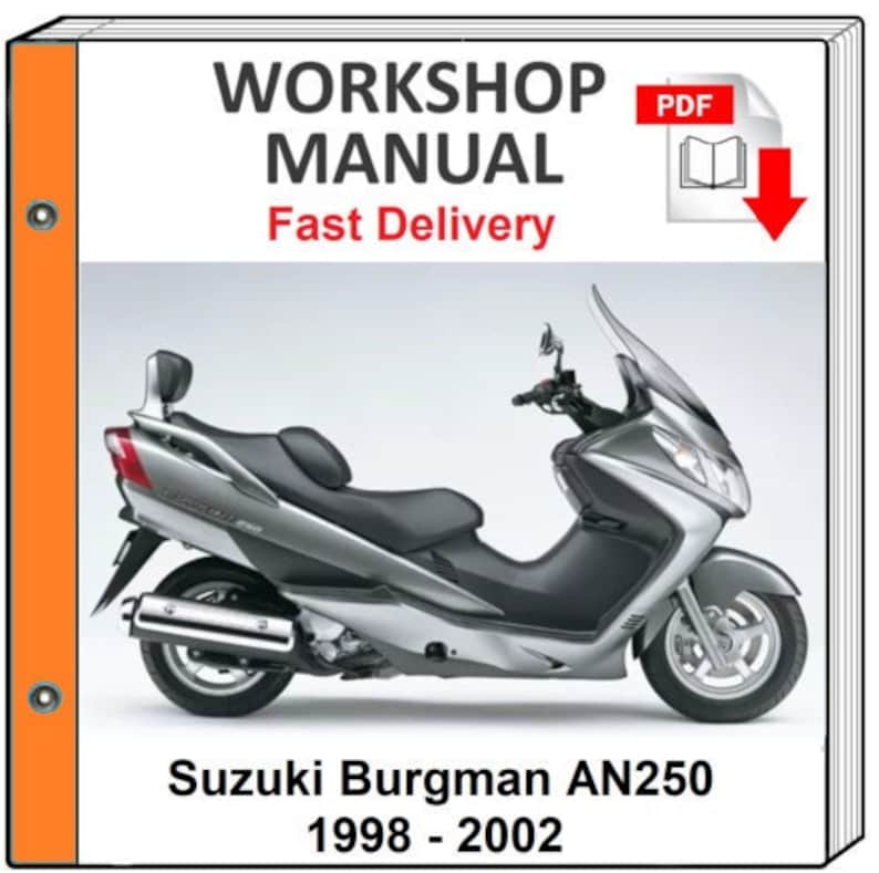 Suzuki Burgman 250 An250 1998 1999 2000 2001 2002 Service Re | Inspire ...