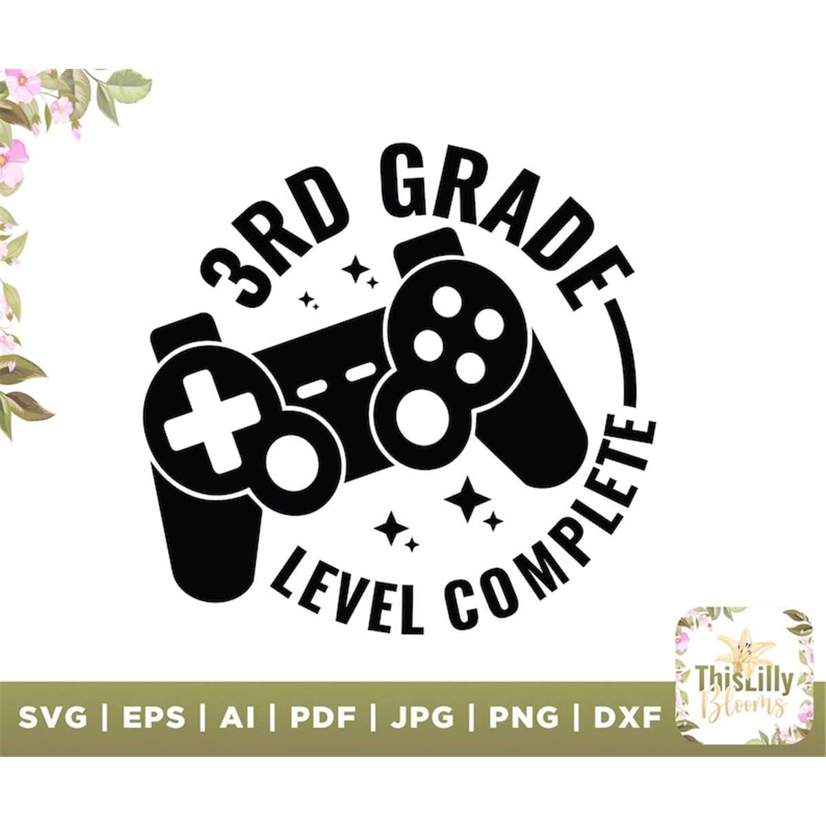 3th grade level complete svg, third grade svg, level complet | Inspire ...