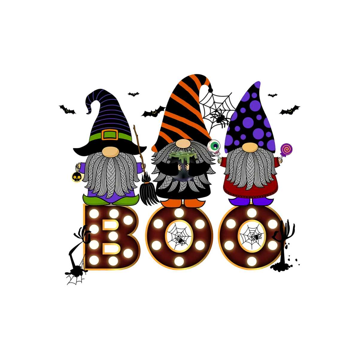 Gnome Boo Halloween Svg Happy Halloween Vector Svg, Hallowee | Inspire ...
