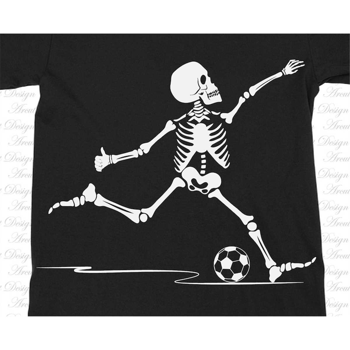 Skeleton Kicking Soccer Ball SVG, bones svg, skeleton svg, h - Inspire ...