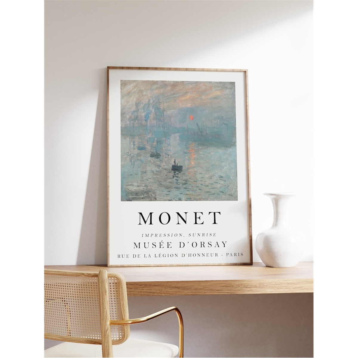 Monet Exhibition Poster, Impression Sunrise, Gallery Quality - Inspire ...