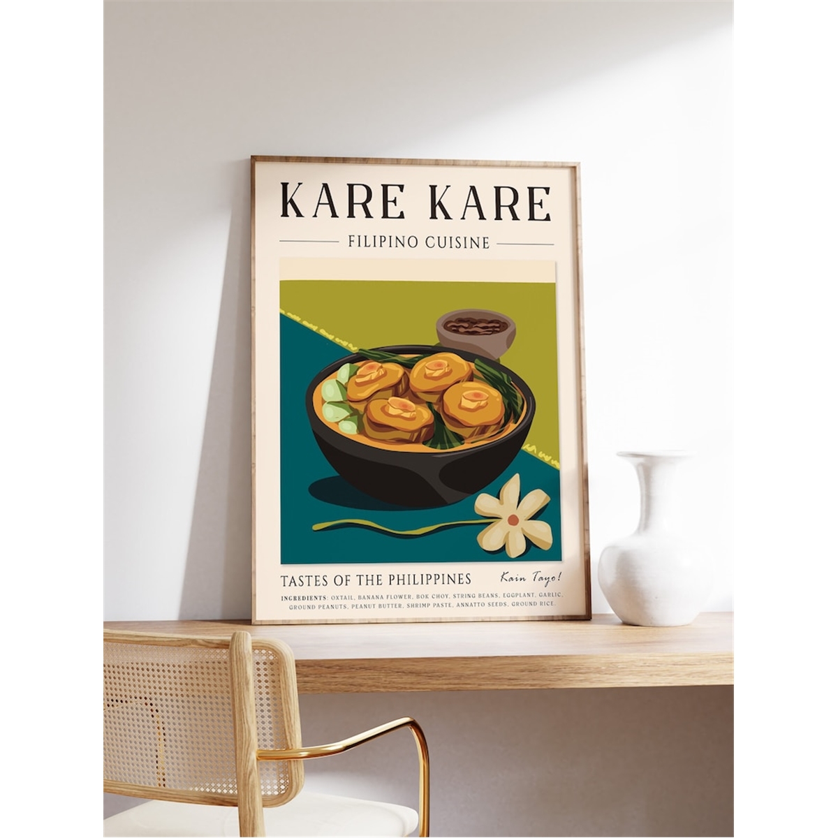 Kare Kare Filipino Food Poster, Filipino Food Print, Philipp - Inspire ...