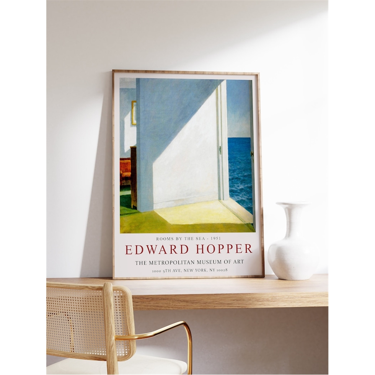 Edward Hopper Exhibition Poster, Rooms by the Sea, Wall Art | Inspire ...