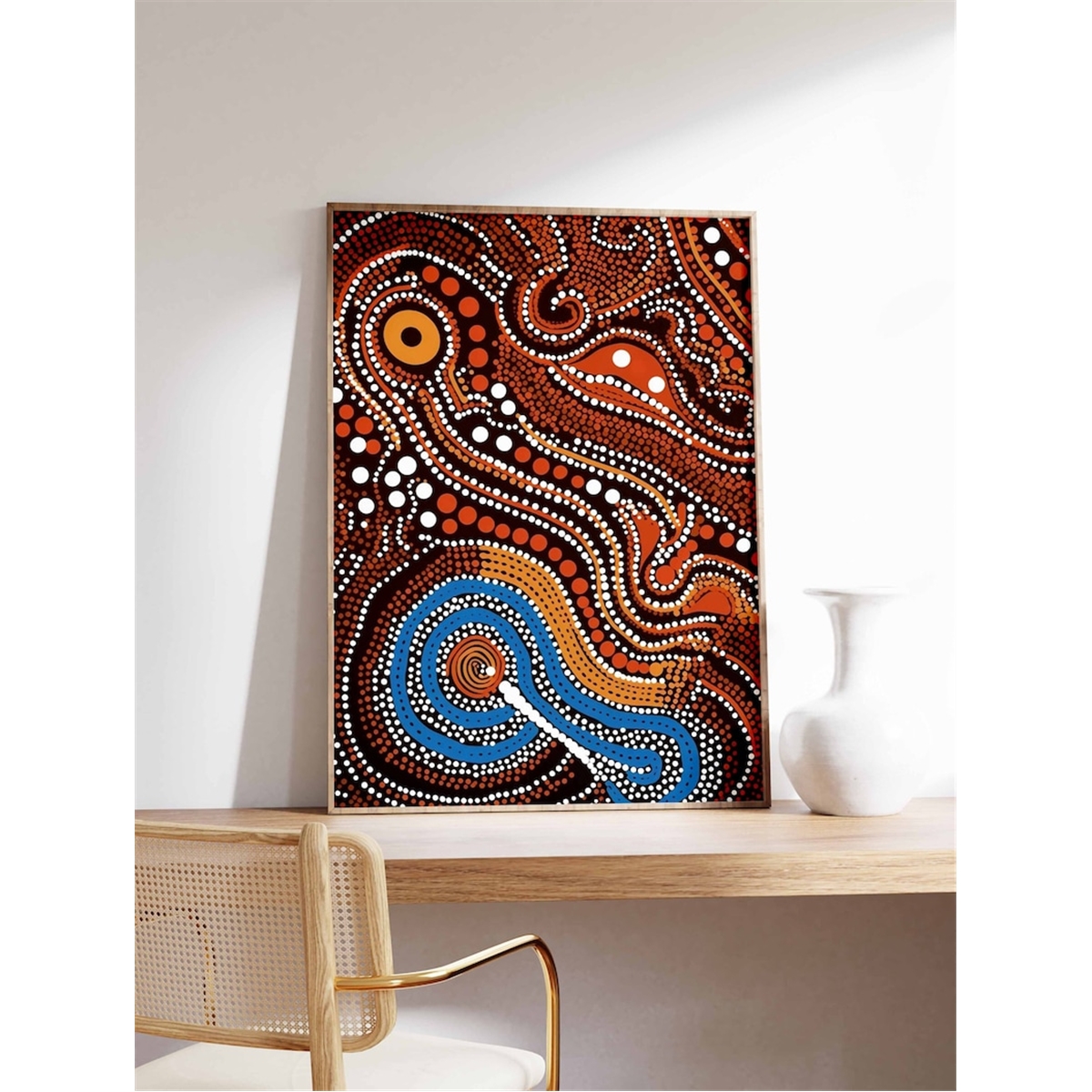 Aboriginal Print, Cultural Wall Art, Indigenous Poster, Trib - Inspire ...