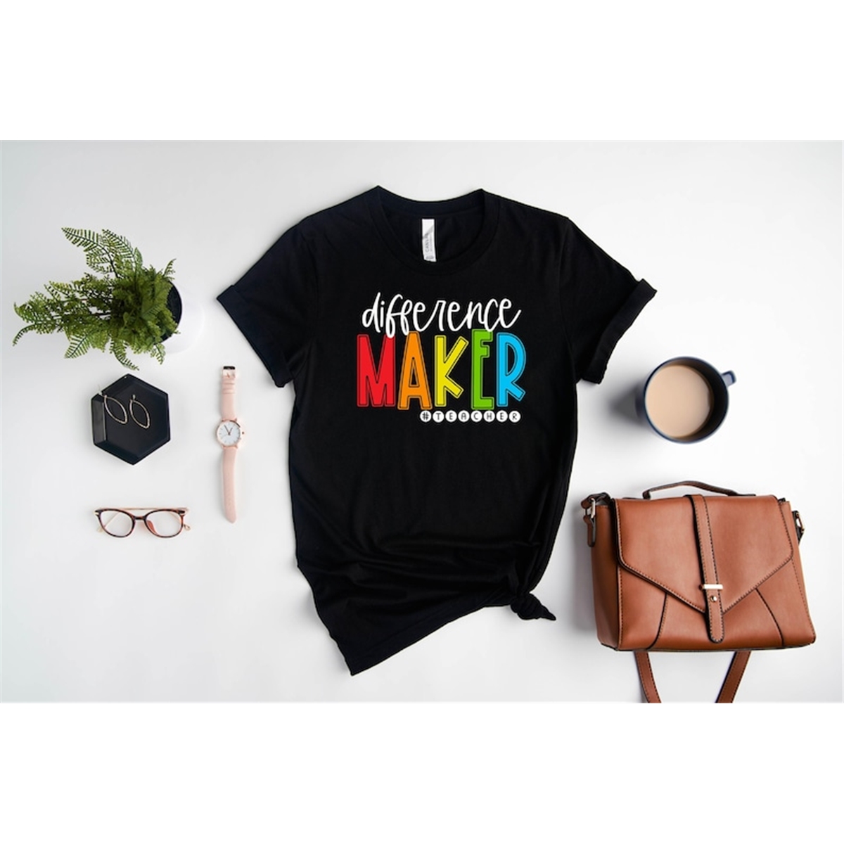 Difference Maker Teacher, Inspirational Teacher Shirt, Teach | Inspire ...