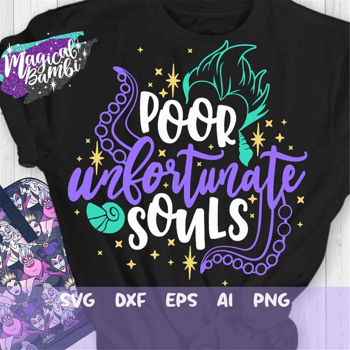 Poor Unfortunate Souls Svg, Villains Svg, Under the sea Svg, - Inspire ...