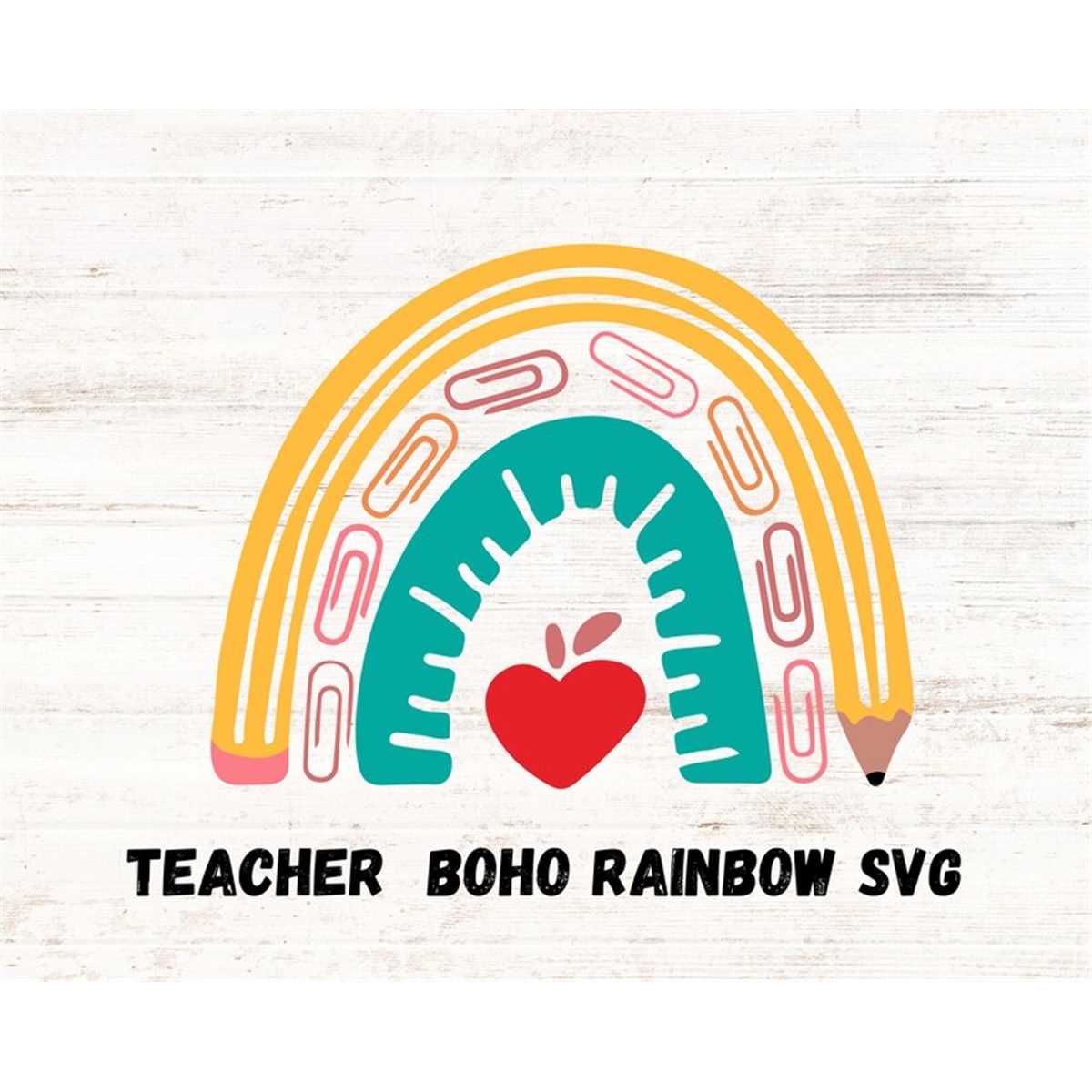 Teacher Rainbow svg, teacher rainbow png SVG, Teacher Life s - Inspire ...