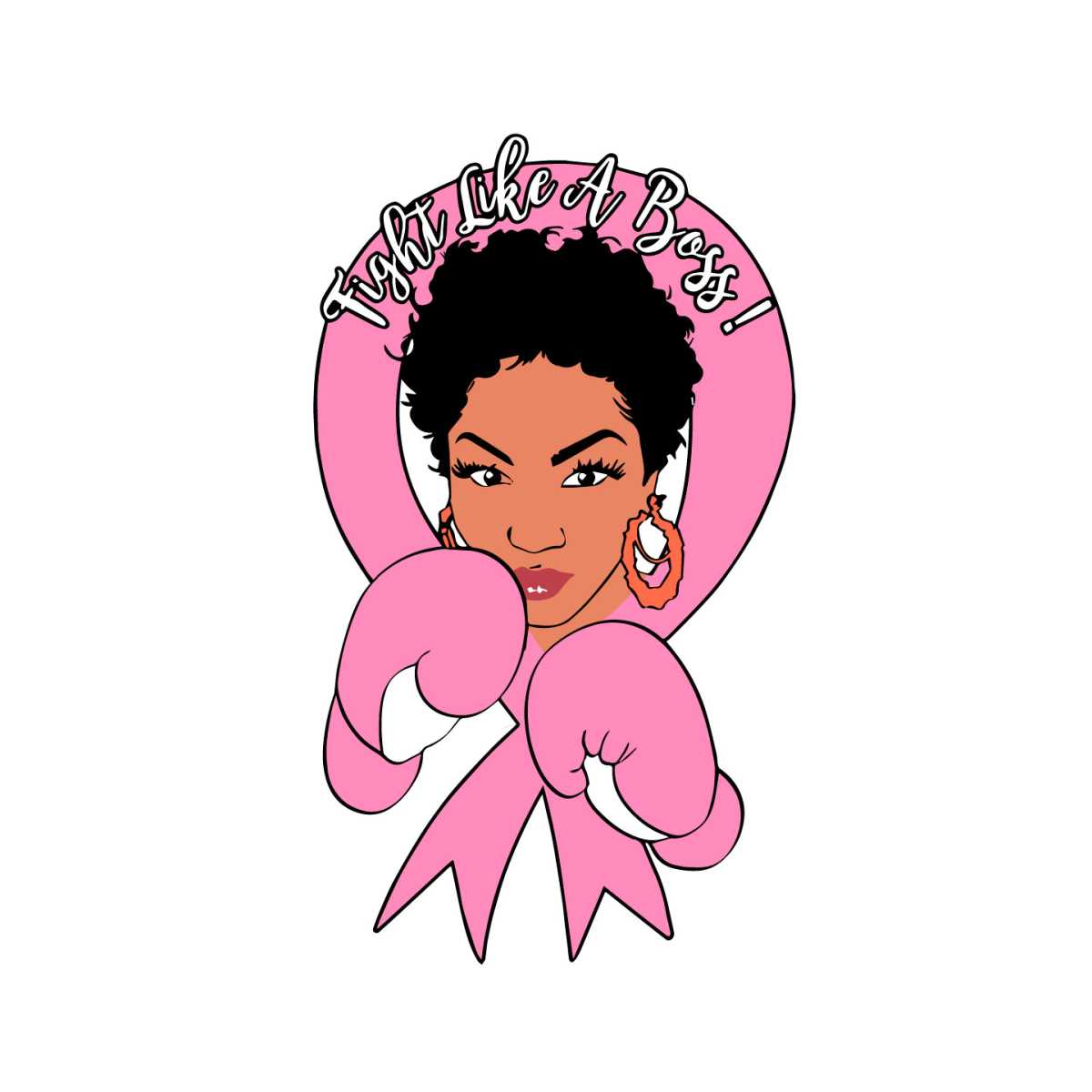 Fight Like Boss Breast Cancer Awareness Vector Svg, Pink War | Inspire ...