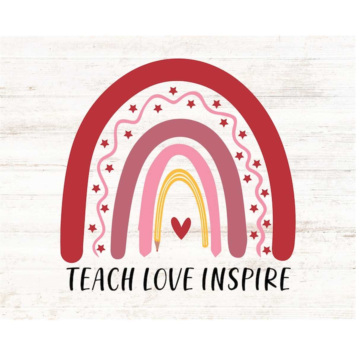 Teacher rainbow png SVG, Teacher Rainbow svg, Teacher Life s | Inspire ...
