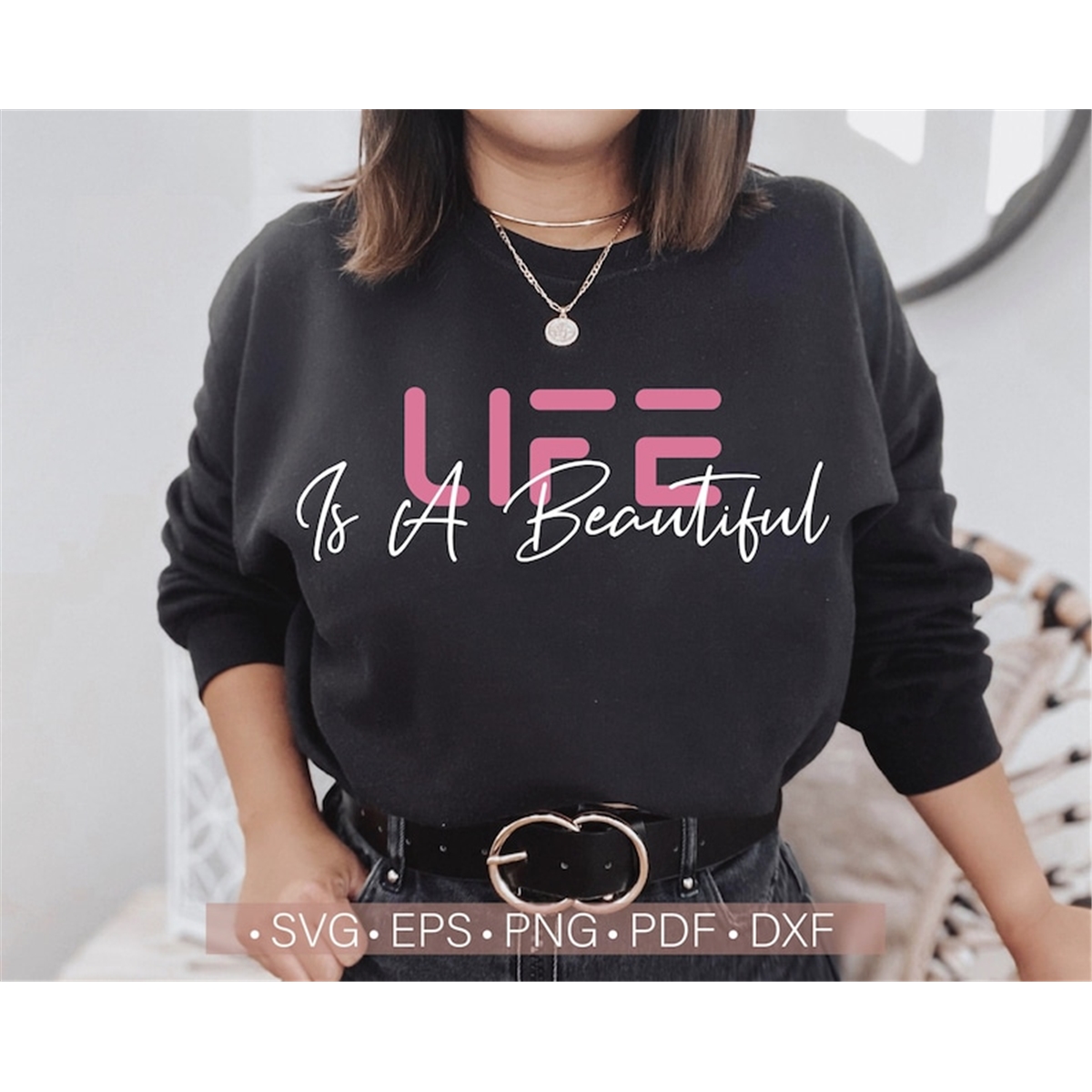 Life Is Beautiful Svg, Inspirational Svg Quotes Women's Shir | Inspire ...