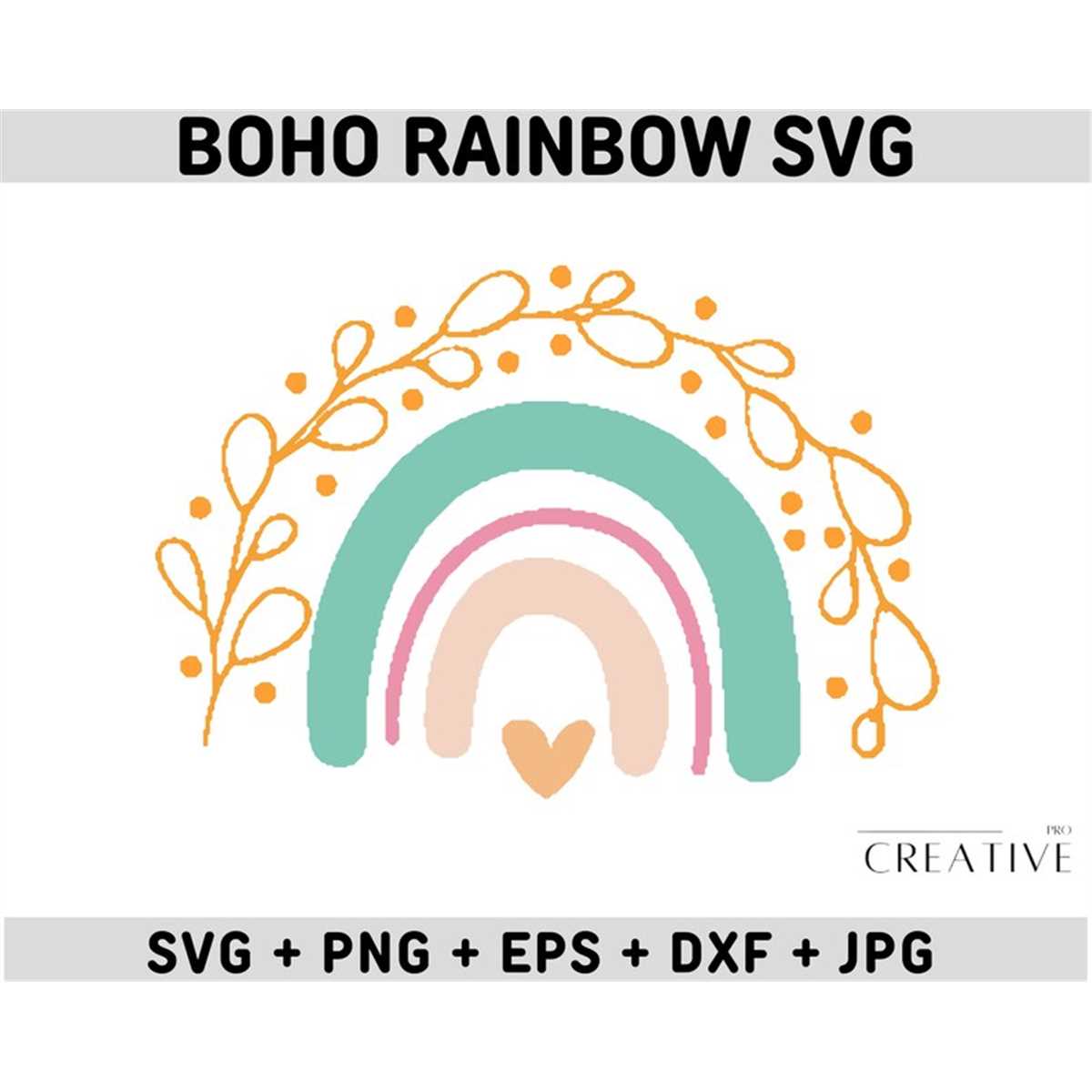 Boho rainbow svg, rainbow bundle svg for cricut, rainbow lay | Inspire ...