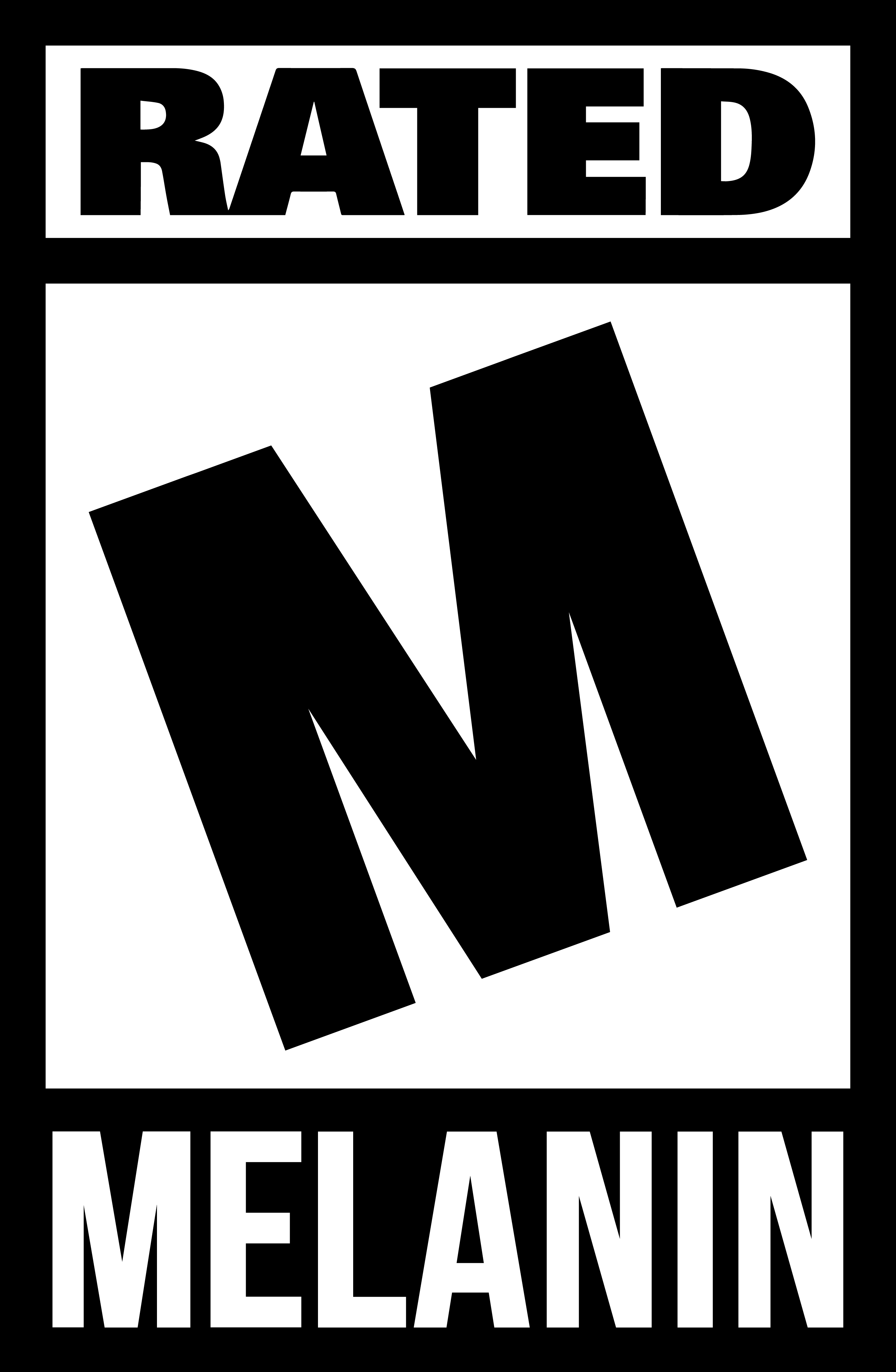 Melanin Rated M for Melanin Symbol SVG, Silhouette Cut File, - Inspire ...