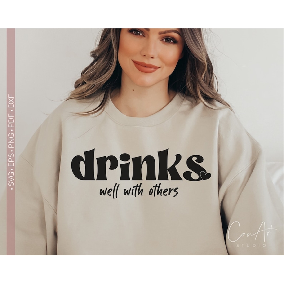 Drinks Well With Others SVG, Funny Alcohol SVG PNG Drinking | Inspire ...