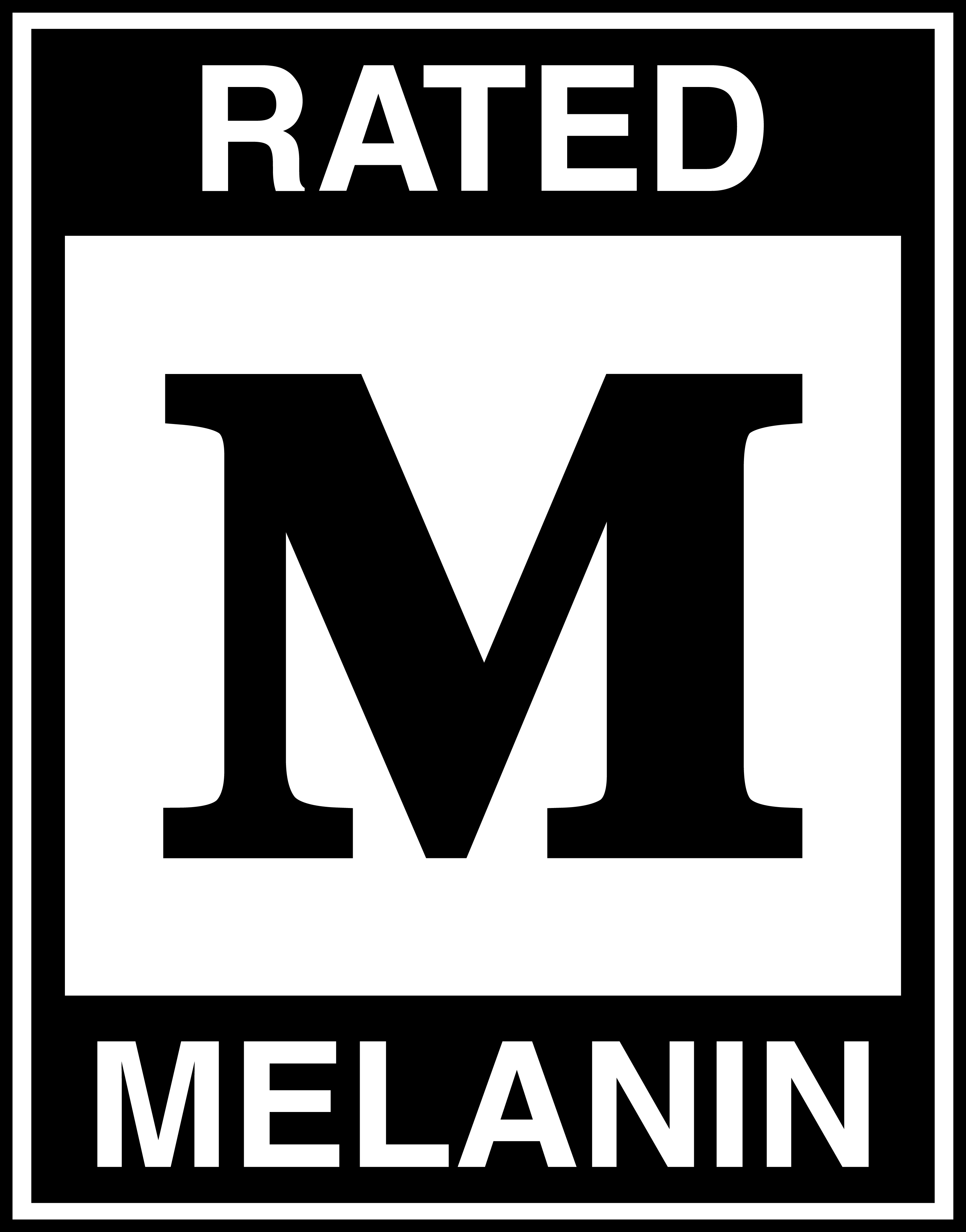 Melanin Rated M for Melanin Symbol SVG, Silhouette Cut File, | Inspire ...