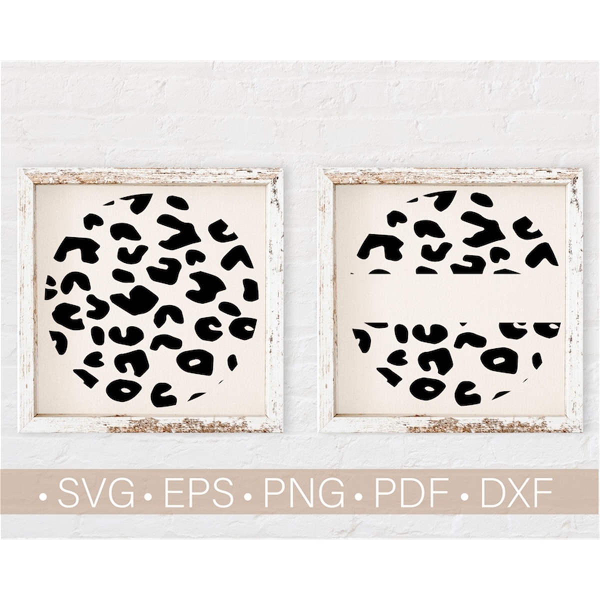 Leopard Circle Svg, Leopard Frame Circle Monogram Svg Files, | Inspire ...