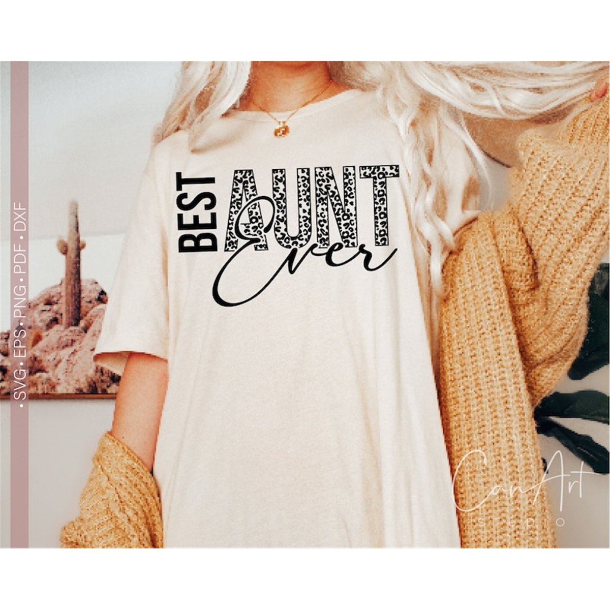 Best Aunt Ever Svg, Auntie Life Svg, Gift for Aunt Svg Leopa | Inspire Uplift