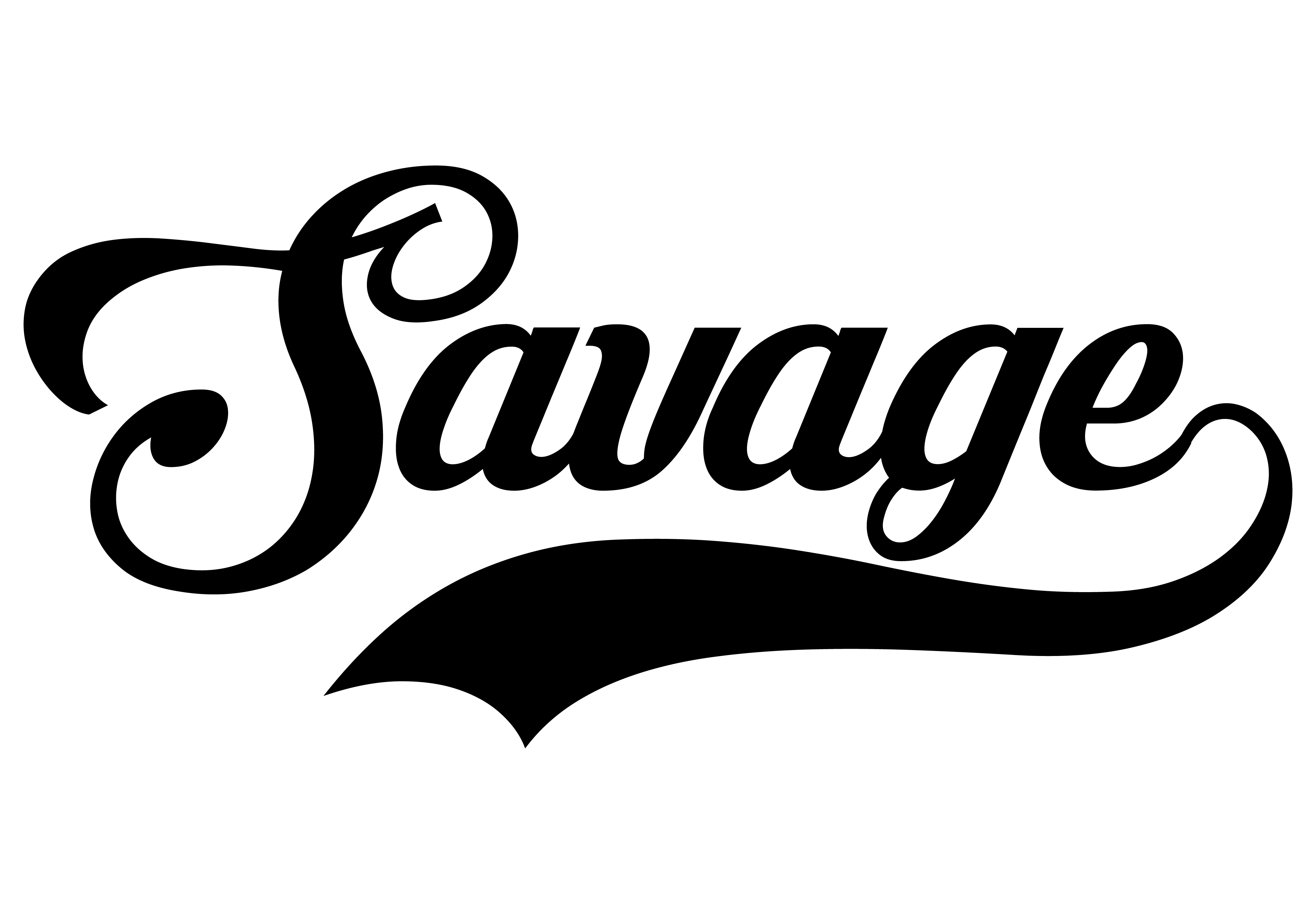 Savage Script SVG, Silhouette Cut File, Cut file SVG, PNG, E | Inspire ...