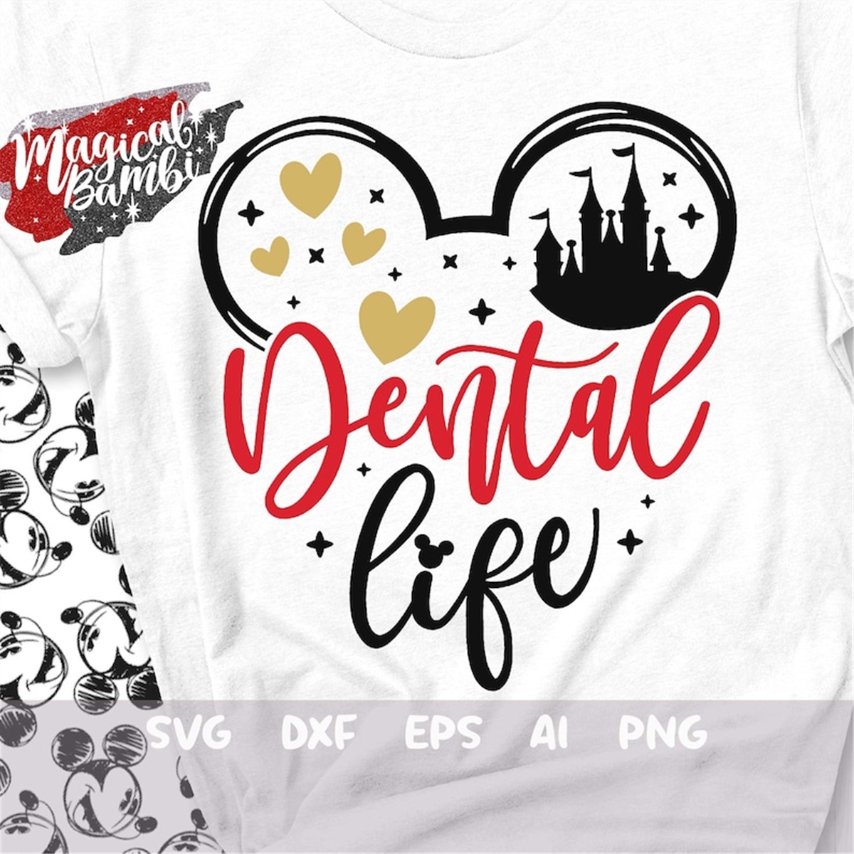 Dental Life Mouse Svg, Dental Mouse Svg, Mouse Ears Svg, Mag | Inspire ...